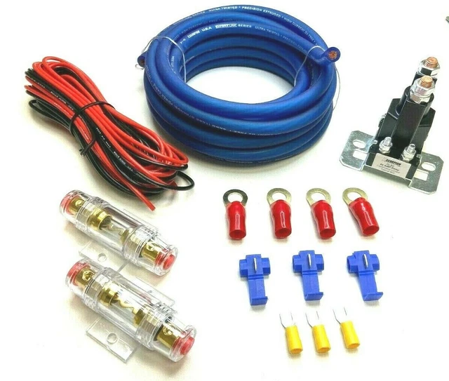 4 GAUGE DUAL / Auxiliary Battery Isolator Relay Kit With 100% Copper ...