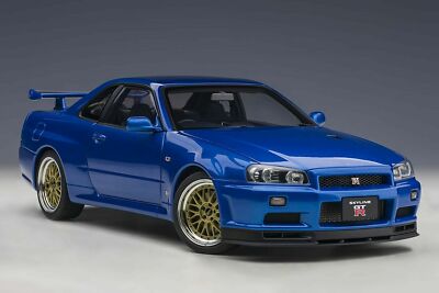AUTOART 1/18 NISSAN SKYLINE GT-R (R34) V-SPEC II 77409 BBS LM Wheels ...