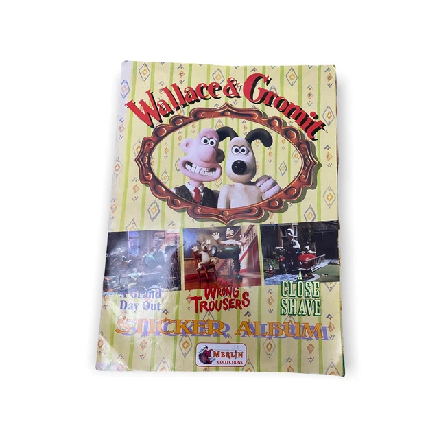WALLACE & GROMIT Stickers Album Merlin Collections 100% Complete Full ...