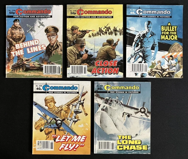 5X COMMANDO MAGAZINE Comics BUNDLE - Early 90s Reprint - D.C Thompson - War EUR 14,23 - PicClick IT