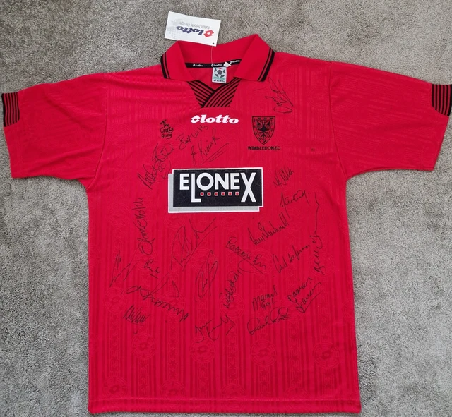 SIGNED FOOTBALL SHIRT crazy gang wimbledon £312.70 - PicClick UK