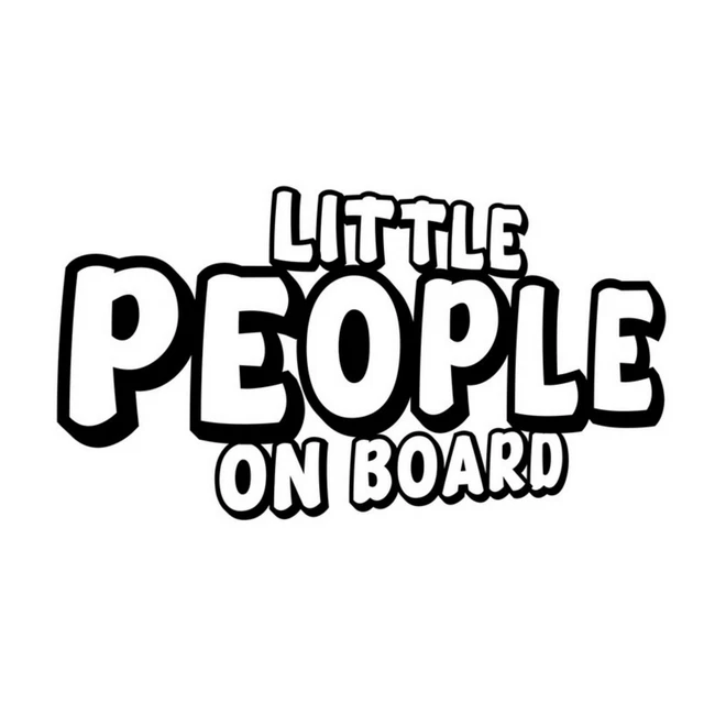 LITTLE PEOPLE ON Board Car Sticker Child Children Kids Window Bumper ...