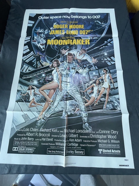 JAMES BOND MOONRAKER Original Cinema One Sheet Poster 27x41 In Mint ...