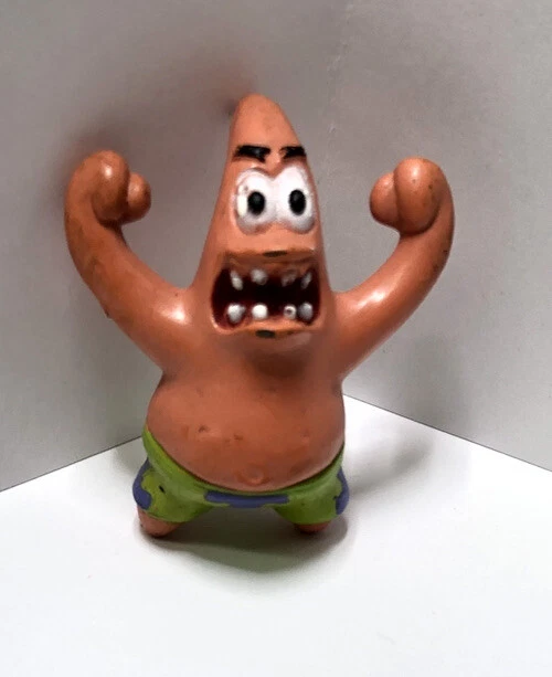 SPONGEBOB NICKELODEON ANGRY Yelling Patrick Star Figure 1.5" Square ...