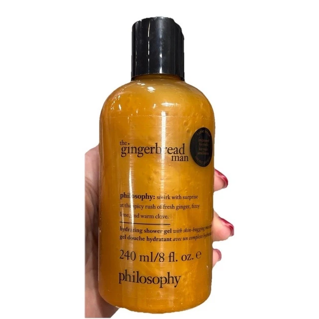 PHILOSOPHY GINGERBREAD MAN Shower Hydrating Shower Gel- 8 Oz/240 ML £17 ...