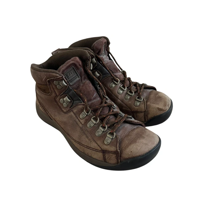 CATERPILLAR CAT MENS Brown Leather Active Alaska Work Boots Size 9 £40. ...