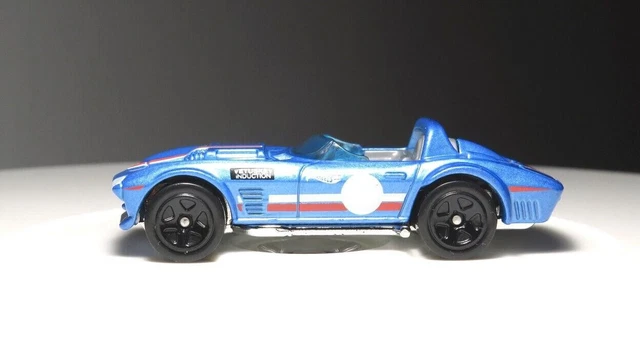 HOT WHEELS BLUE Corvette Grand Sport Roadster Kids Model Diecast Toy ...