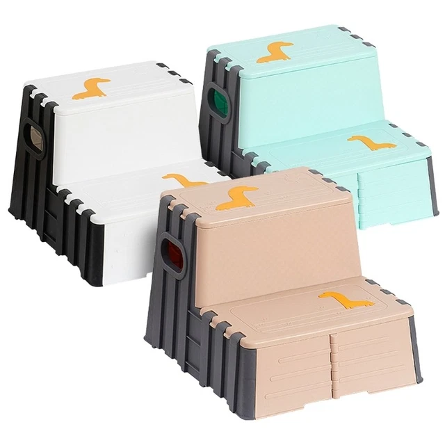TODDLER TWO STEP Stool Folding 2-Step Stool Non-Slip Portable Fold ...