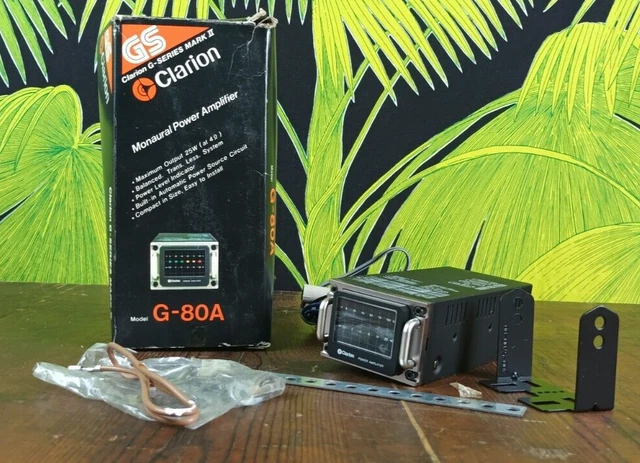 CLARION CAR HIFI Vintage Autoradio Oldtimer Amplifier G-80 Verstärker ...
