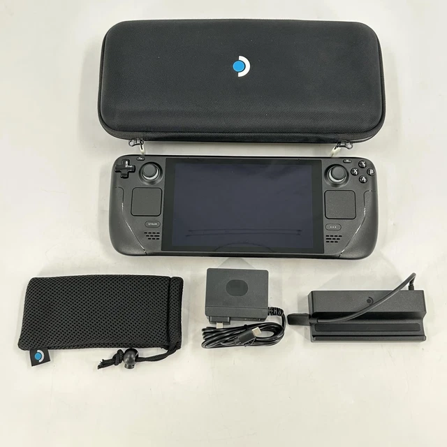 VALVE STEAM DECK Handheld Console Black 256GB w/ Case & Dock ...