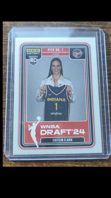 DN-1. CAITLIN CLARK pick 1 draft '24 WNBA. Indiana Fever PANINI INSTANT ...