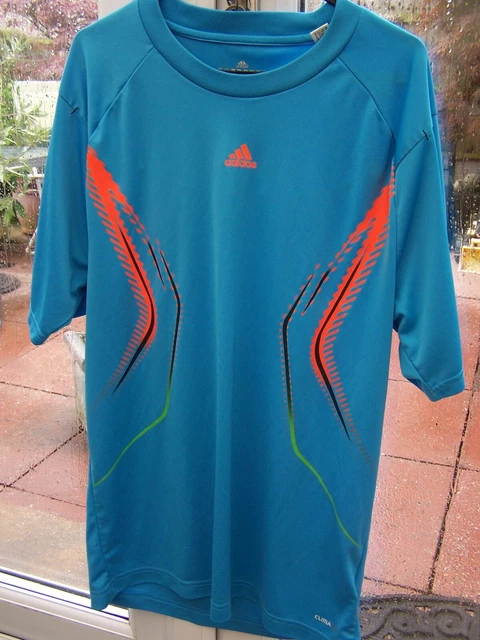 ADIDAS CLIMALITE BLUE T Shirt Size Medium £12.15 - PicClick UK