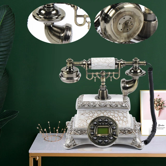 VINTAGE DESK DIAL Telephone Retro Classic Landline Phone Home Office ...