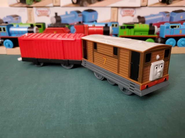 FISHER PRICE THOMAS Train Trackmaster Talking Toby the Tram Engine ...
