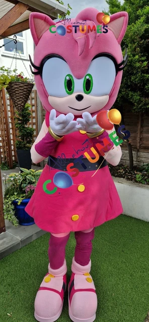 MIETEN SIE AMY Rose Sonic X Knuckle Lookalike Kostüm Maskottchen Kostüm ...