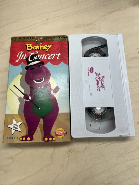 BARNEY IN CONCERT Classic Collection VHS Video Tape Lyons RARE! Sing ...
