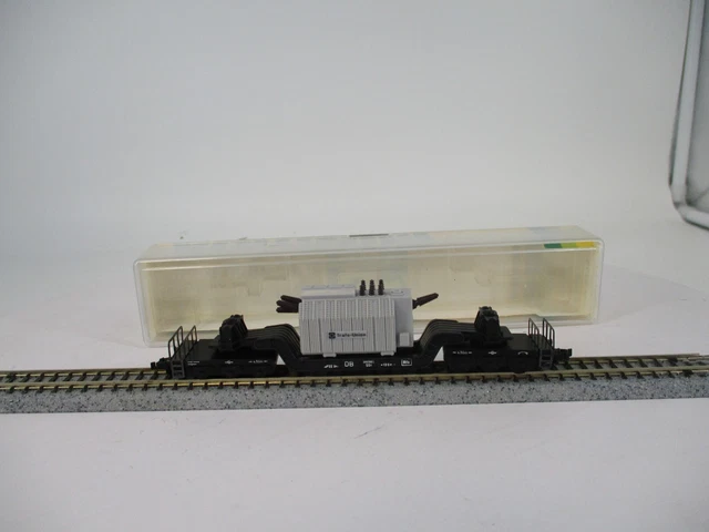MINITRIX N 3298 Güterwagen Trafowagen Schwerlastwagen der DB in OVP EUR ...
