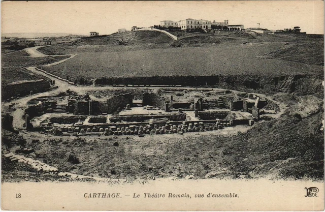 CPA AK CARTHAGE Le Theatre Romain vue d'ensemble TUNISIA (713023) EUR 6 ...