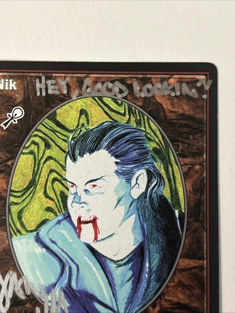 RARE SIGNED BY Dan Smith Nik Vampire Deckmaster 1995 $24.99 - PicClick