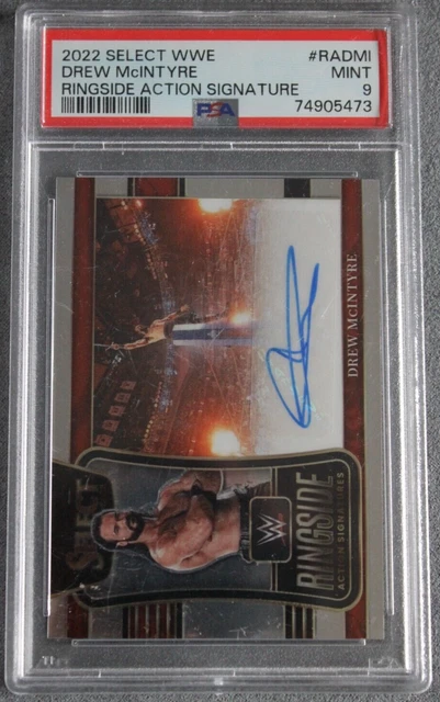 2022 SELECT WWE Drew Mcintyre Ringside Action Signature Psa 9 EUR 56,90 ...