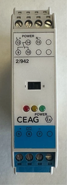 CEAG SWITCHING AMPLIFIER / 2/942 / switch amplifier / GHG1223111D1002 £ ...