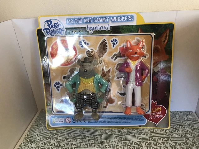 CBEEBIES PETER RABBIT Magazine Figures Sammy Whiskers And Mr Tod £14.00 ...