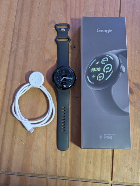 GOOGLE PIXEL WATCH 3 45mm Matte Black LTE 4G Smartwatch £193.08 ...