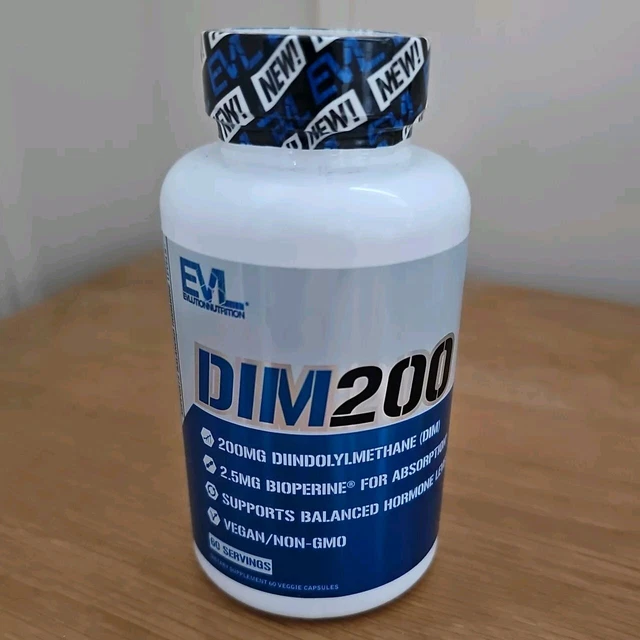 DIM 200MG, EVLUTION Nutrition, 60 Capsules, Expiry: 06/2025 £11.99 ...