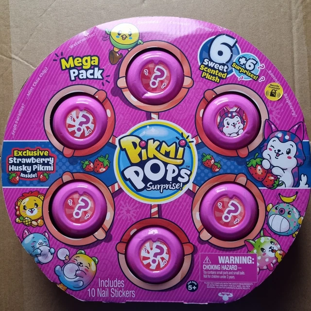 PIKMI POPS SURPRISE MEGA PACK 6 SCENTED SURPRISE PLUSH, packaging ...