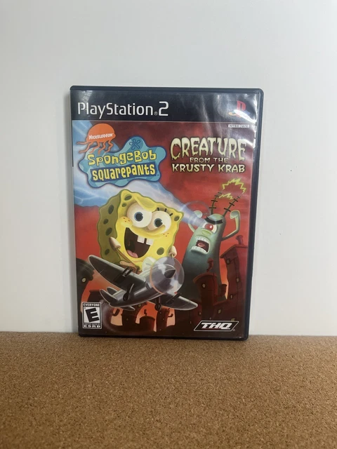 PS2 GAME SPONGEBOB SquarePants: Creature From The Krusty Krab ...