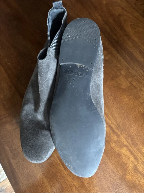 RIVER ISLAND MEN'S Suede Chelsea Boots Size 9 - Grey £10.79 - PicClick UK