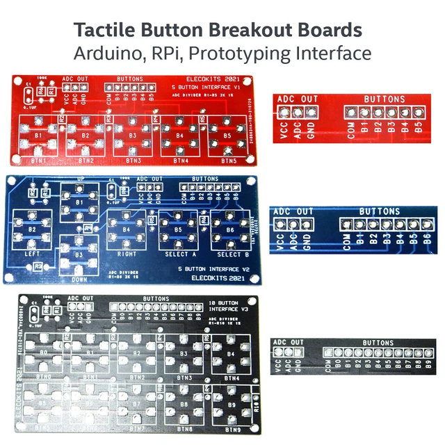 MOMENTARY TACTILE BUTTON Breakout Boards Prototyping Arduino Teensy ...