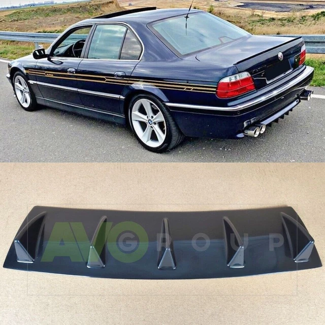 REAR BUMPER LOWER diffuser addon with ribs / fins for BMW 7 E38 £45.25 ...