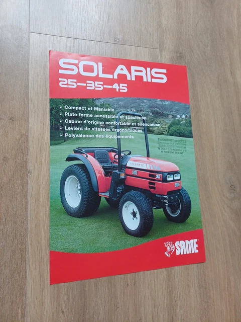 PROSPECTUS TRACTEUR SAME Solaris Prospekt Traktor Tractor Brochure EUR 5,50 - PicClick FR