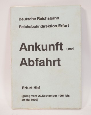 Fahrplan Erfurt Hbf Abfahrt