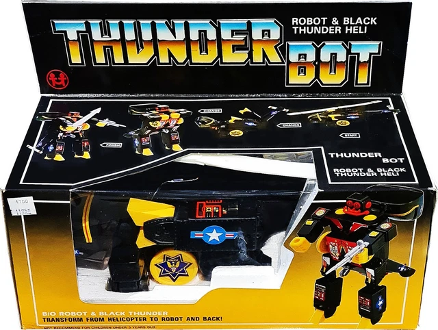TRANSFORMER ORIGINAL TRUENO Bot , Helicóptero a Robot, Vintage 1985 ...