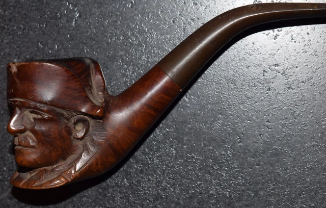 PIPE ANCIENNE SCULPTÉE Bruyère Corse Napoléon Empereur Empire EUR 25,00 ...