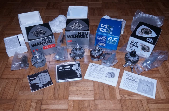 GRAUPNER OS ROTARY Wankel Engines x4 1800, 1801 PI, 31600 & 49 PI Type ...