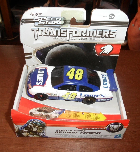TRANSFORMERS SPEED STARS Autobot TOPSPIN OPTUMUS Stealth Force NASCAR ...
