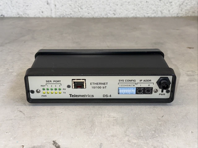 TELEMETRICS DS-4 DEVICE Server - Serial to Ethernet 10/100 - Four Ports ...