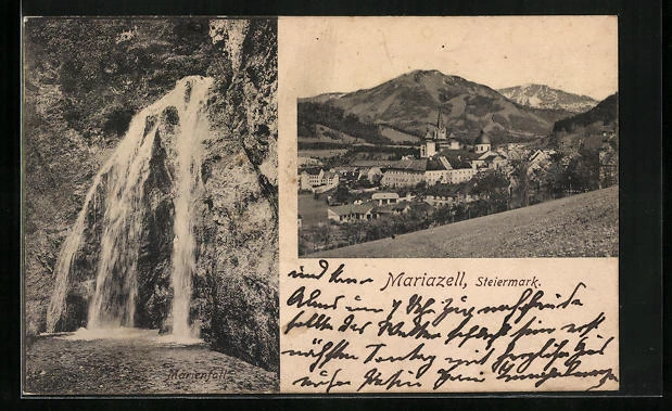 AK MARIAZELL I. Steiermark, Totale mit der Basilika, am Marienfall EUR 5,00 - PicClick DE