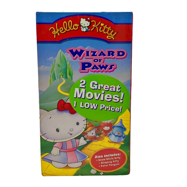 HELLO KITTY VHS Wizard of Paws & Kitty and the Beast - 2 Tape Set NEW ...