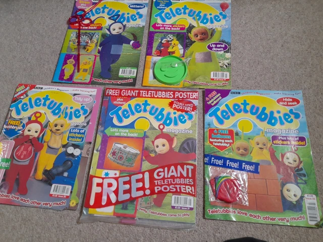 TELETUBBIES MAGAZINE X5 Issues From 1990'S:no.18/19/20/21/23 £16.99 ...