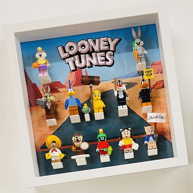 CUSTODIA CON CORNICE display per minifigure LEGO® Looney Tunes 71030 27 ...