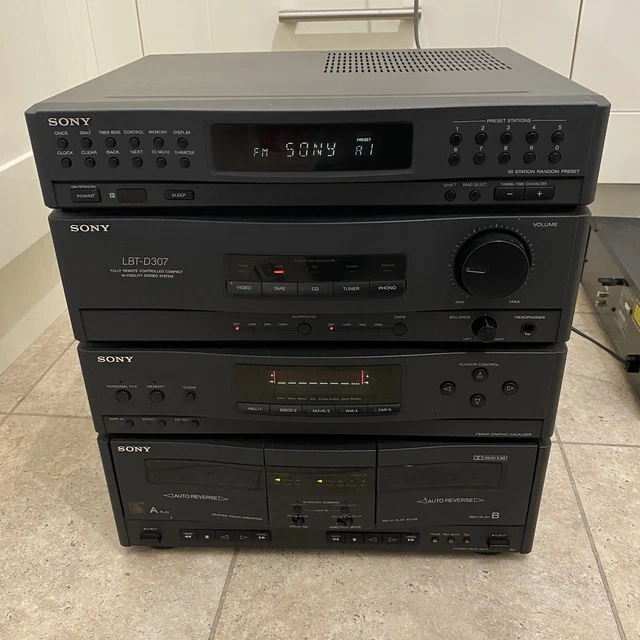 VINTAGE SONY LBT-D307 Stereo Stacking System With Manual £74.99 ...