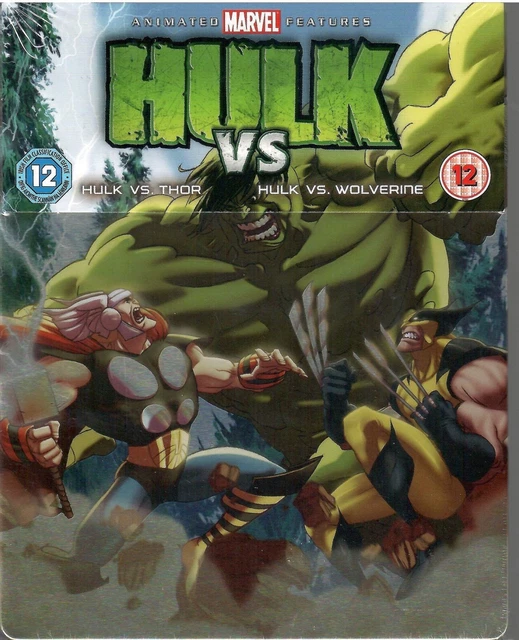 STEELBOOK HULK VS Thor Vs Wolverine Blu Ray Marvel Comics V Incredible ...