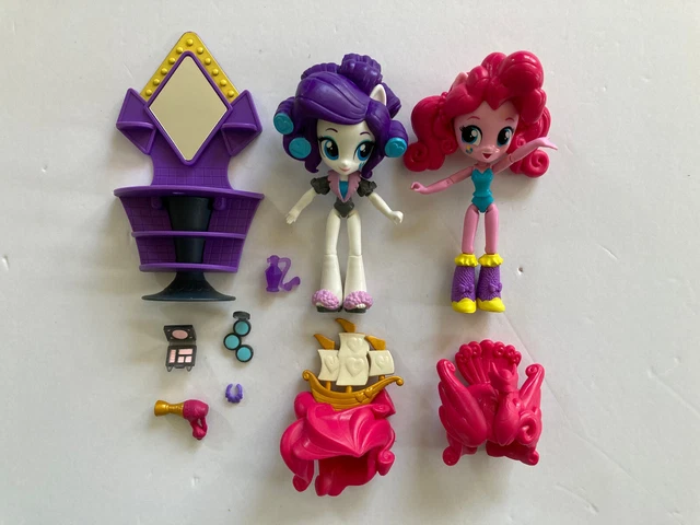 MY LITTLE PONY MLP Equestria Girls Mini Rarity Pinkie Pie Sleepover Slumber Doll £21.30 ...