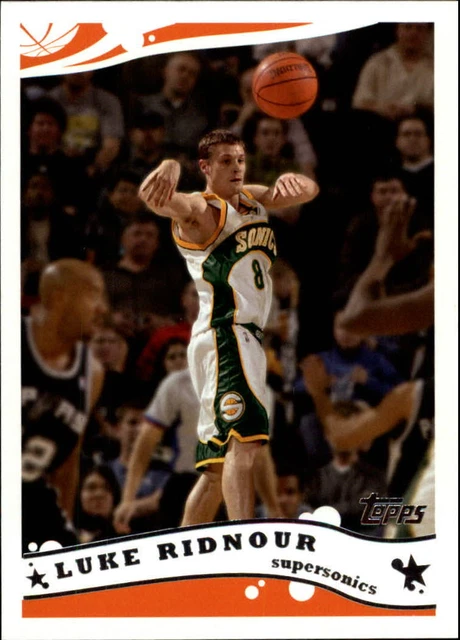 2005-06 TOPPS SEATTLE Supersonics Basketball Card #83 Luke Ridnour EUR ...