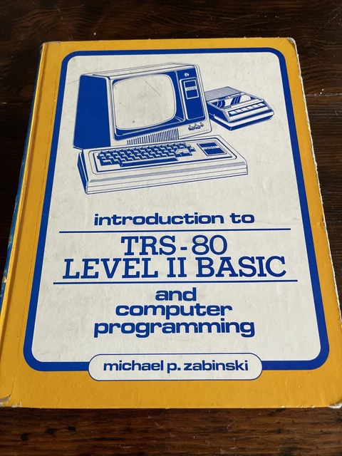 INTRODUCTION TRS-80 LEVEL II BASIC Computer & Programming Book 1980 HC ...