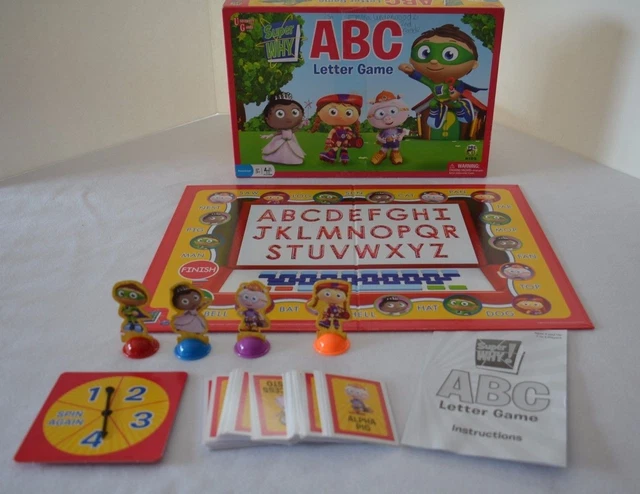 PBS SUPER WHY ABC Letter Game University Games complete £8.26 - PicClick UK